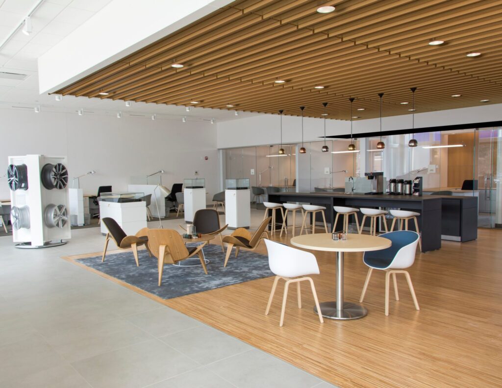 Hybrid Wood Ceiling Panel for Modern Commercial Spaces - 9Wood